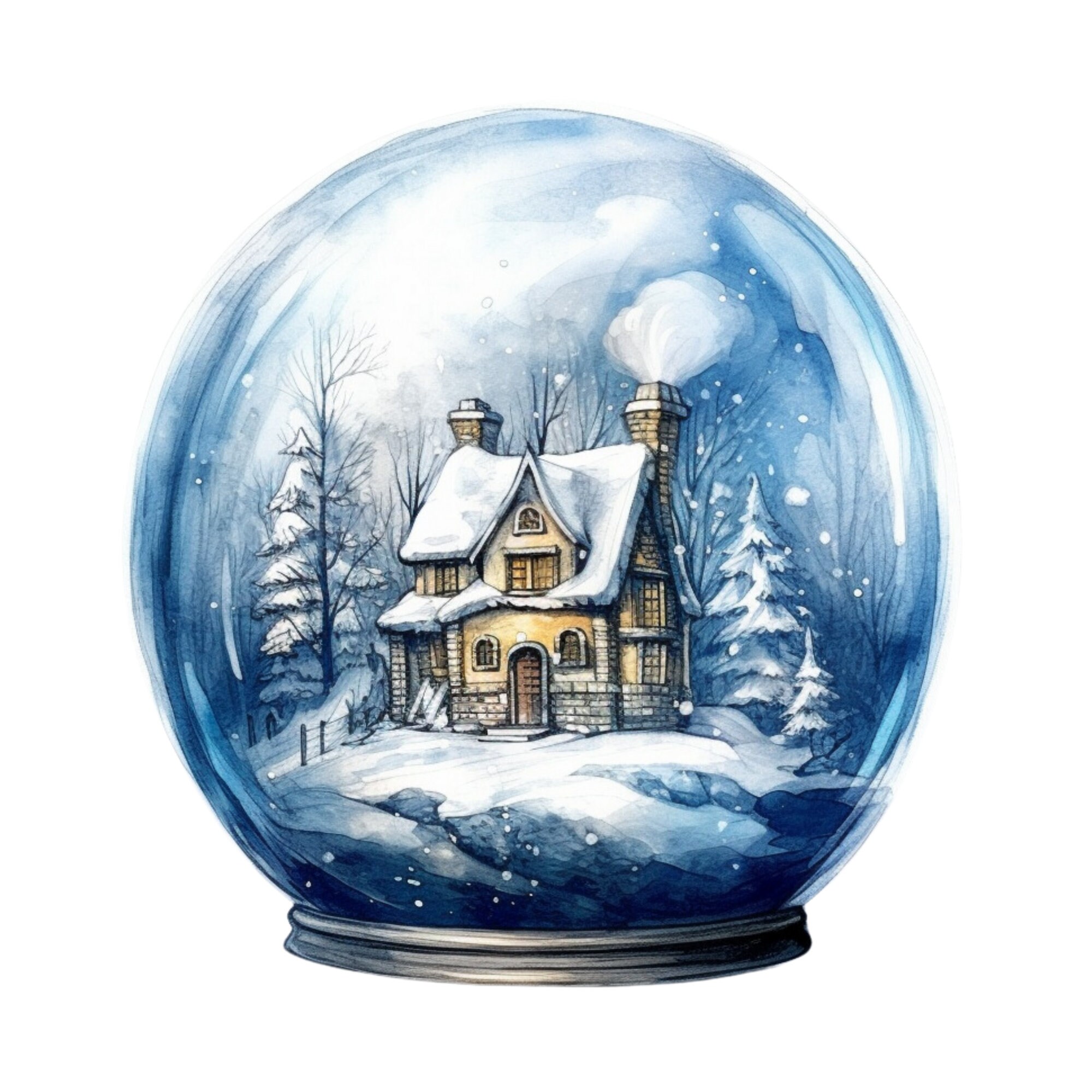 Snow Globe Clipart Bundle High-resolution PNG Files, Instant Download ...