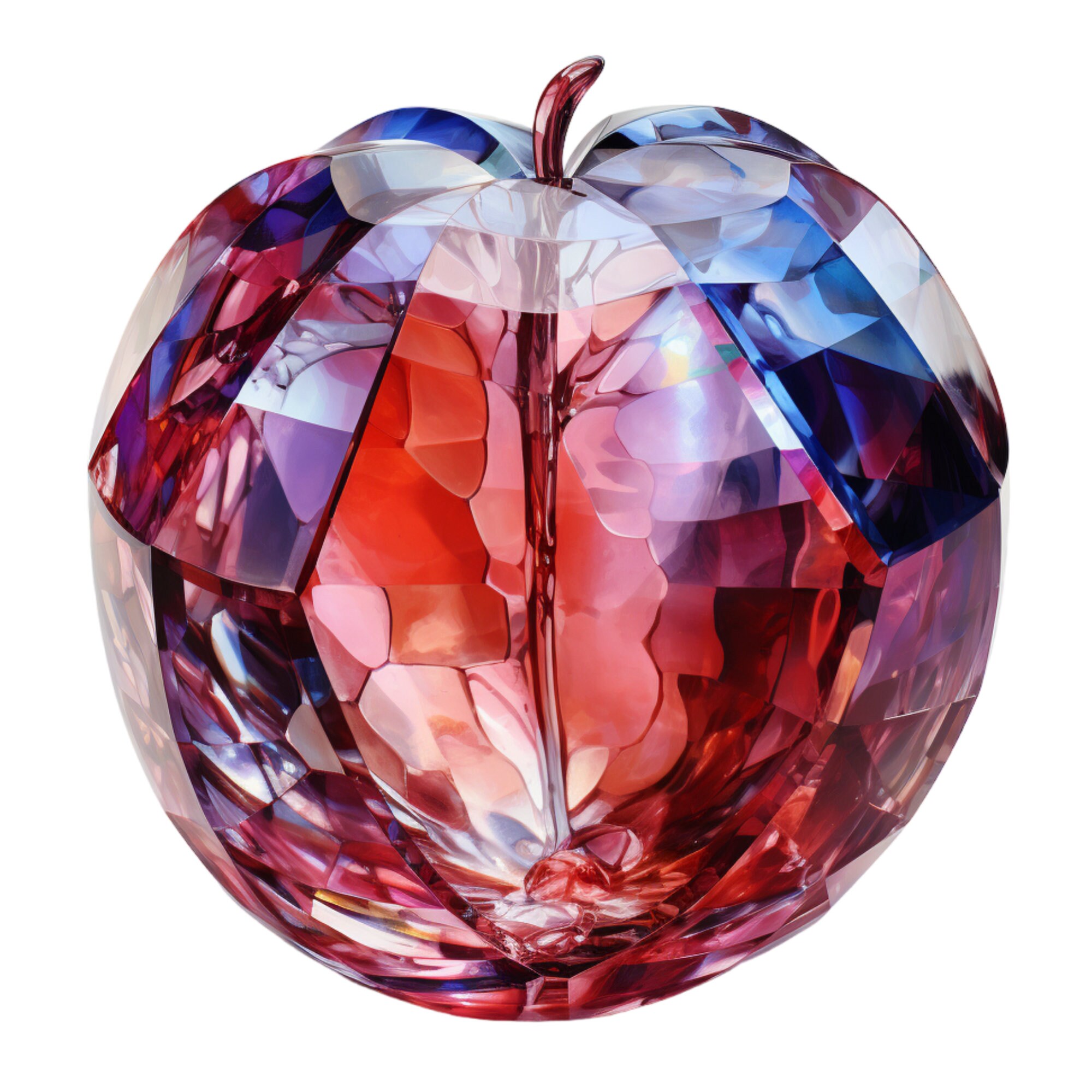 Crystal Apple Clipart Bundle, PNG, Ideal for Digital Art, Junk Journals ...