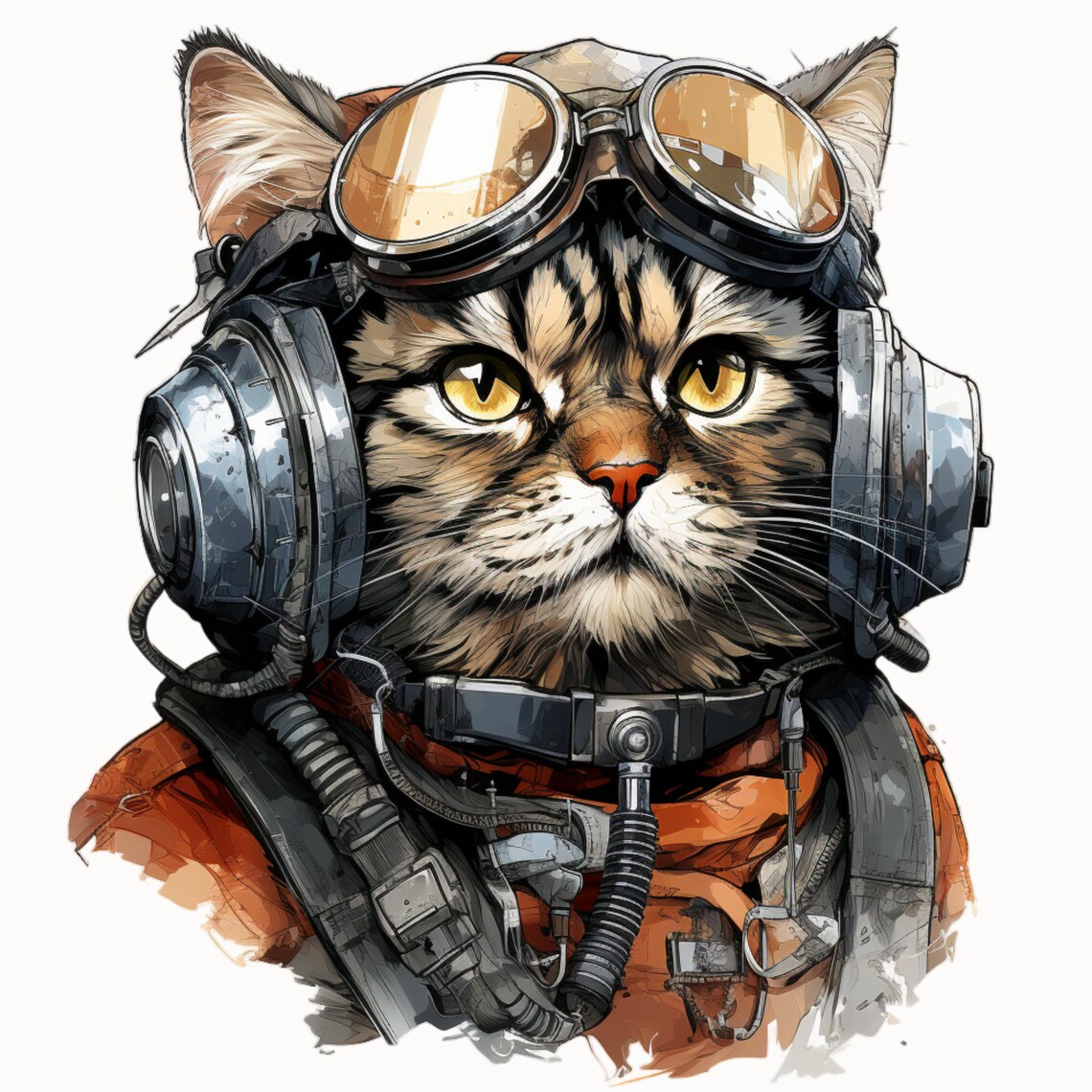 Kitten Pilot PNG Clipart Bundle for Personal & Commercial Use Ideal for ...
