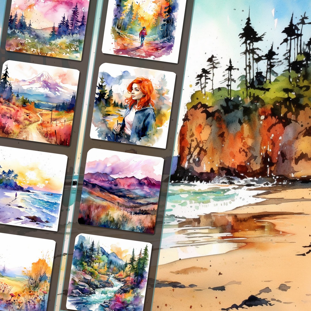 Oregon Clipart Bundle - High-resolution PNG Files, White Background, Instant Download - Etsy