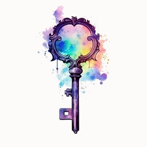 Celestial Key Clipart Bundle - High-quality PNG Files, Transparent ...