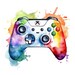 Game Controller Clipart Watercolor Collection - Dynamic Game Controller ...