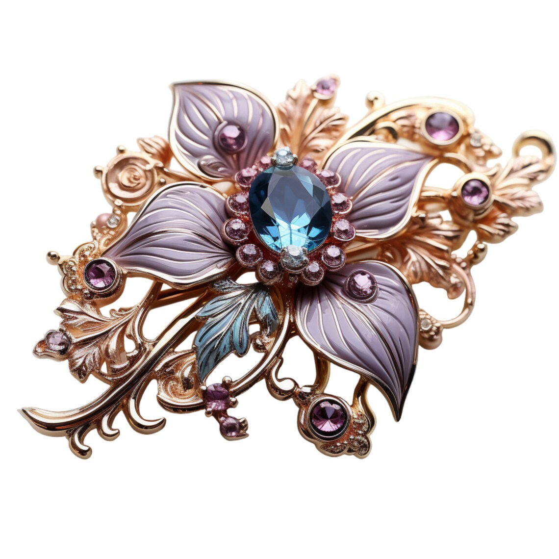 Ornate Brooch Clipart Bundle, Exquisite Jewelry PNG Clipart ...