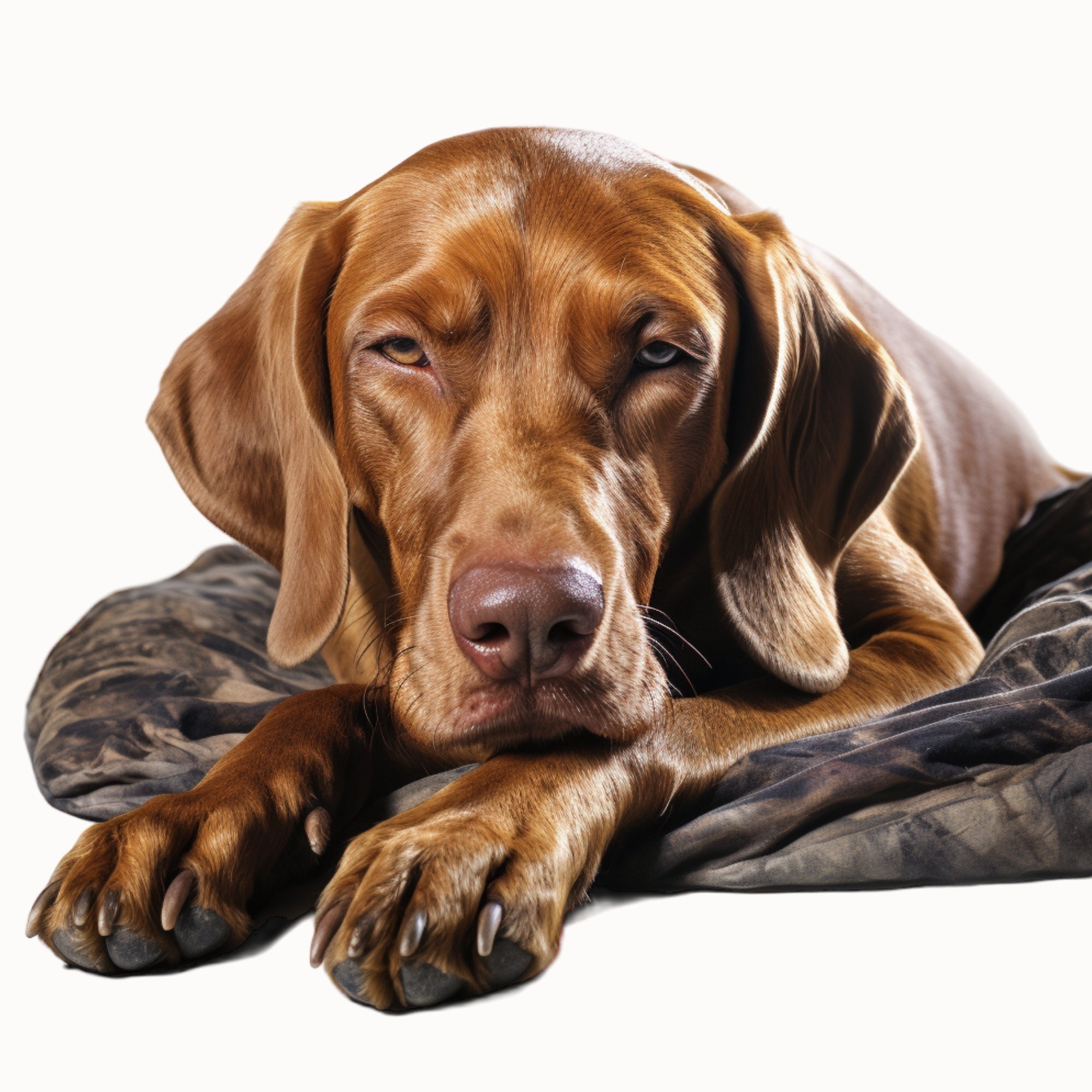 Vizsla Dog Clipart Bundle, Transparent Background, Playful Hungarian ...