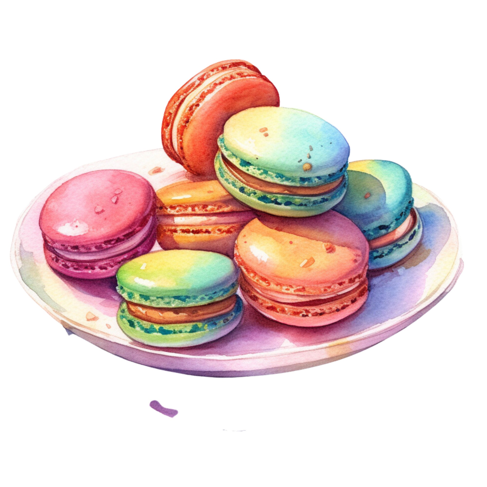 Macarons Clipart Bundle High-quality PNG Files Instant - Etsy