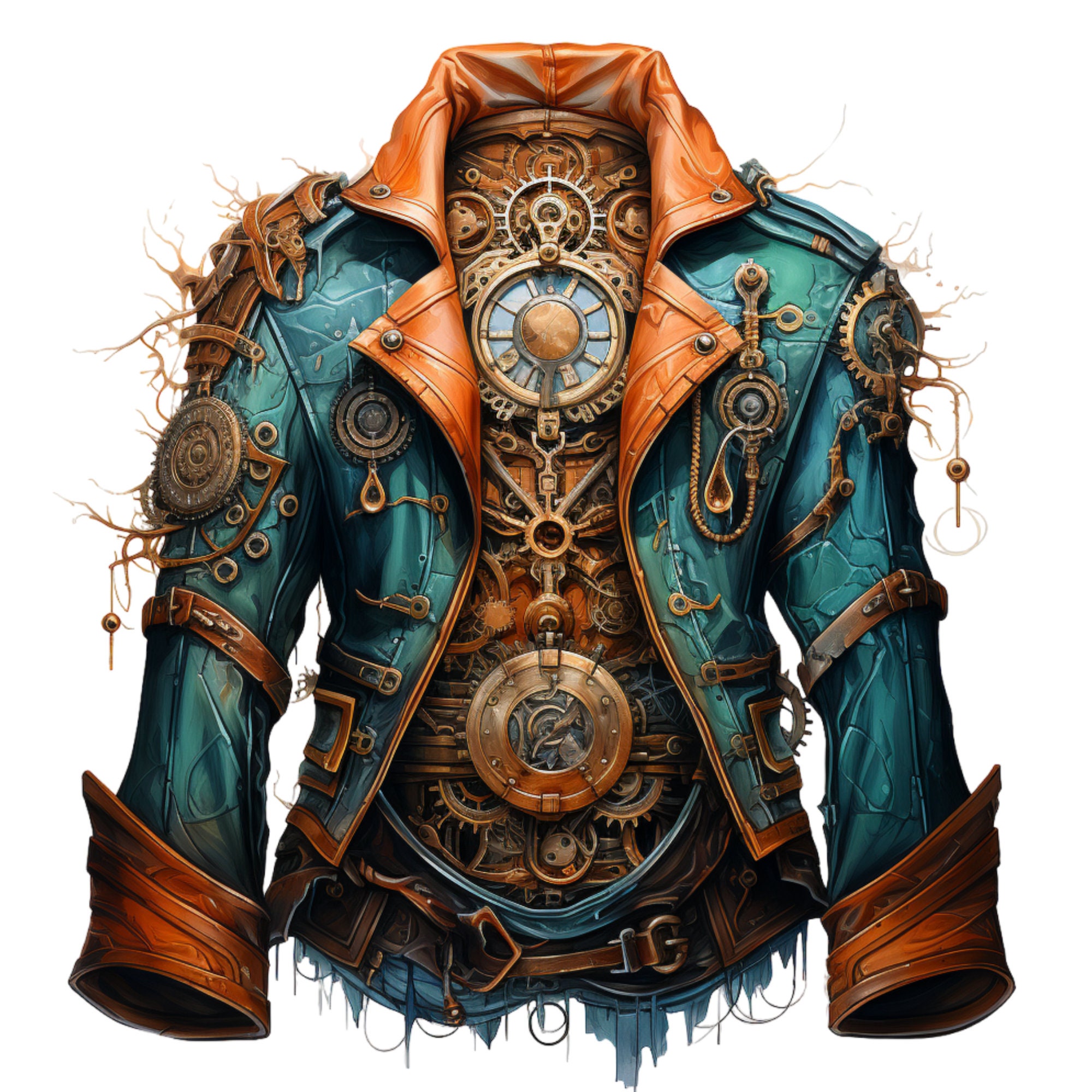 Steampunk Coat PNG Clipart Bundle for Personal & Commercial - Etsy