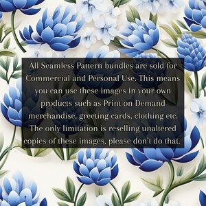 Bluebonnet Papercraft Inspired Seamless Patterns Bundle, High ...