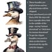 Goose Wearing a Top Hat Clipart Bundle PNG Format Junk - Etsy