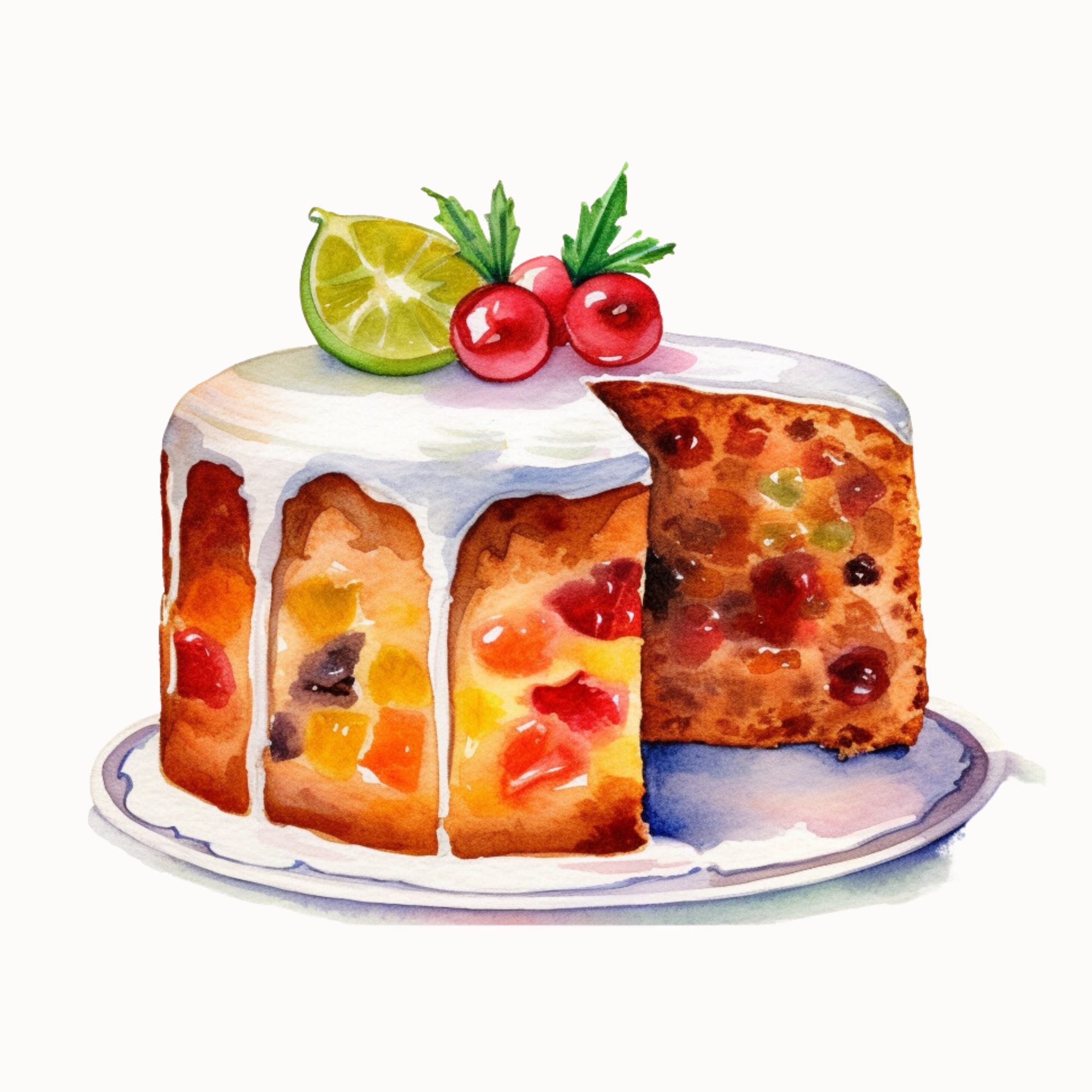 Fruit Cake Clipart Collection High-resolution PNG Perfect - Etsy