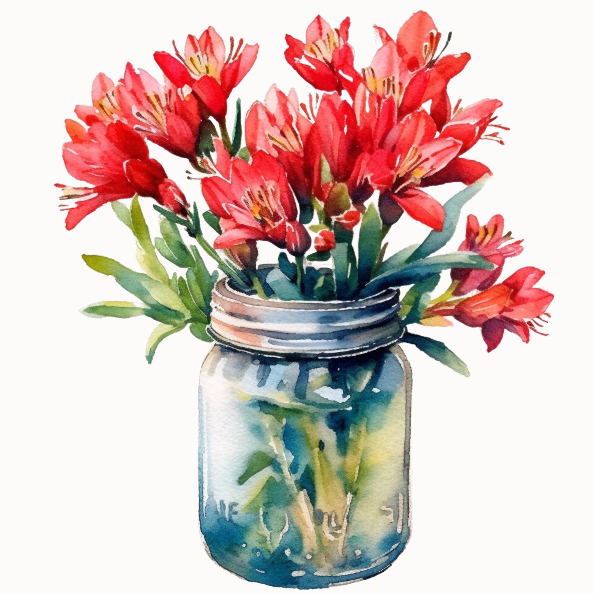 Indian Paintbrush Flower Clipart Bundle High-resolution PNG - Etsy