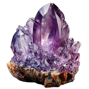 Amethyst Geode Clipart Bundle – PNG Format for Personal & Commercial ...