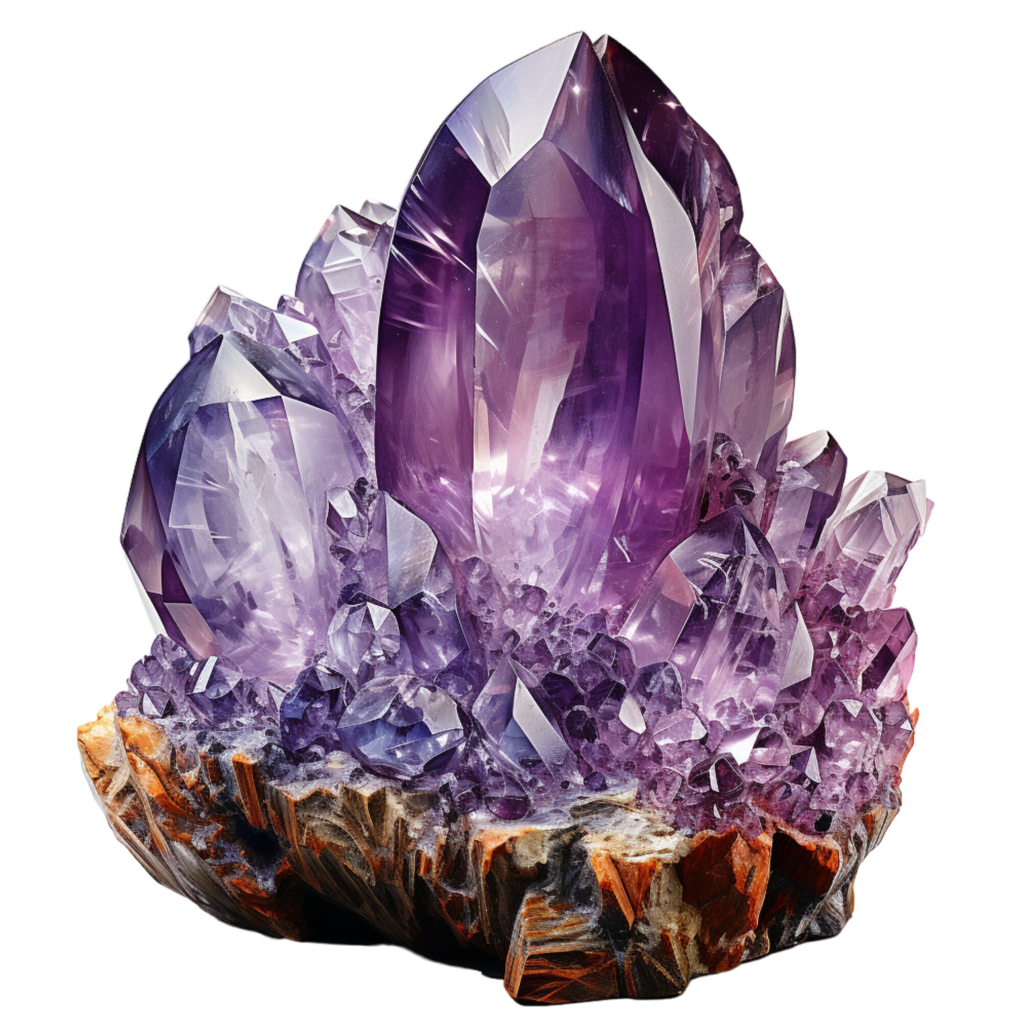 Amethyst Geode Clipart Bundle PNG Format for Personal & Commercial Use ...