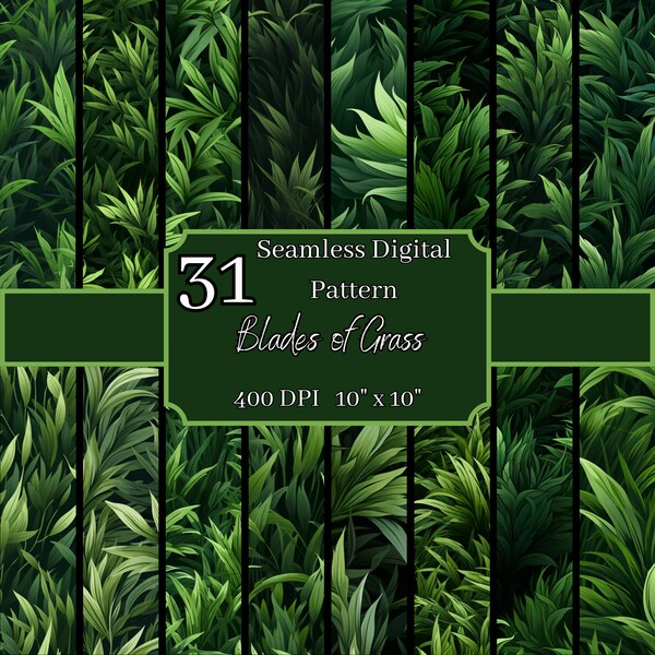 Blades of Grass Digital Paper - Etsy