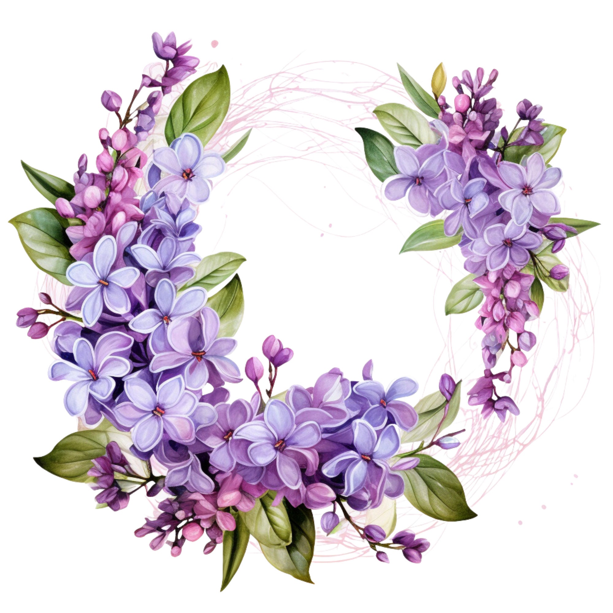 Lilac Clipart in Lovely Lilacs Watercolor Collection Lilac - Etsy