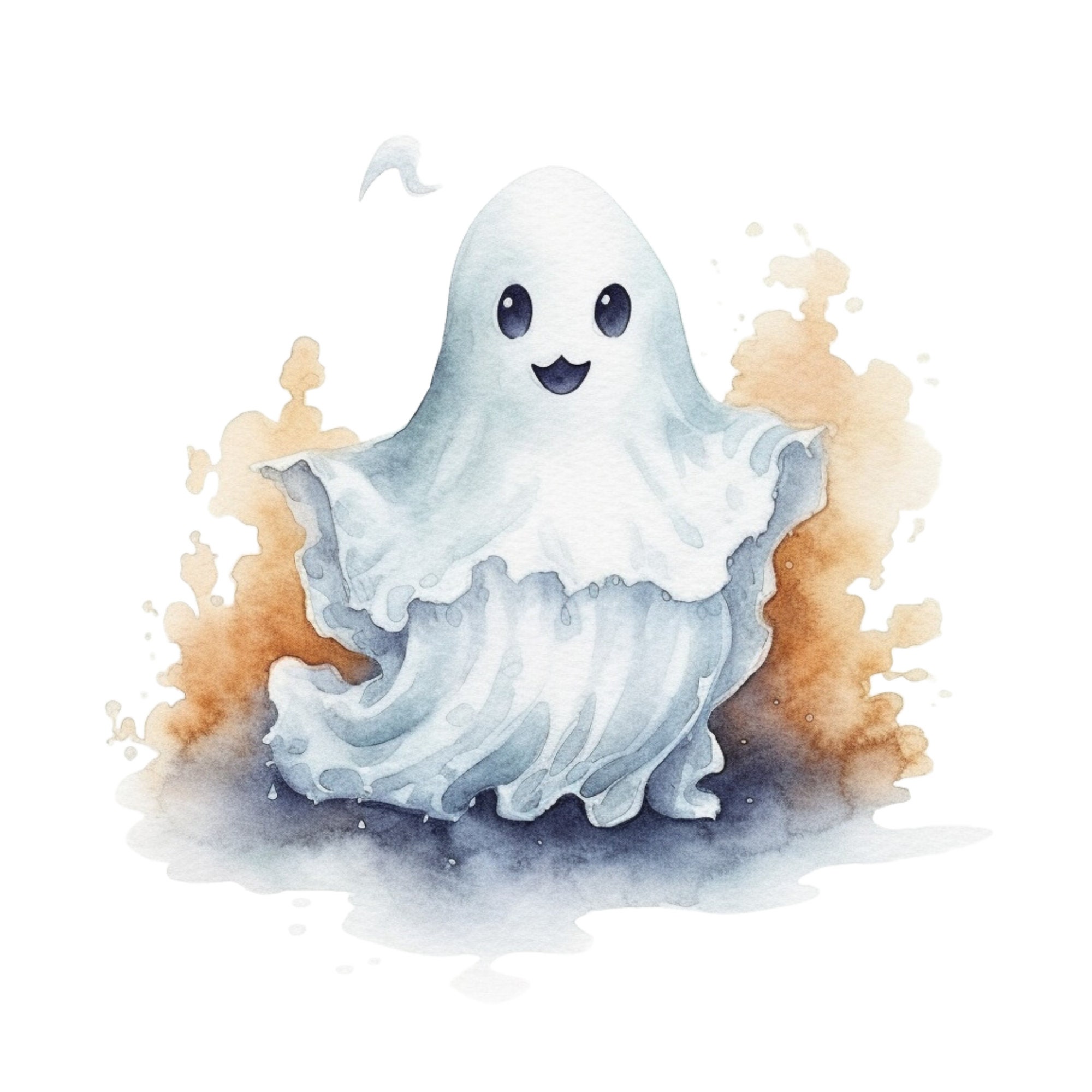 Cute Ghost Clipart Bundle High-resolution PNG Files Instant - Etsy
