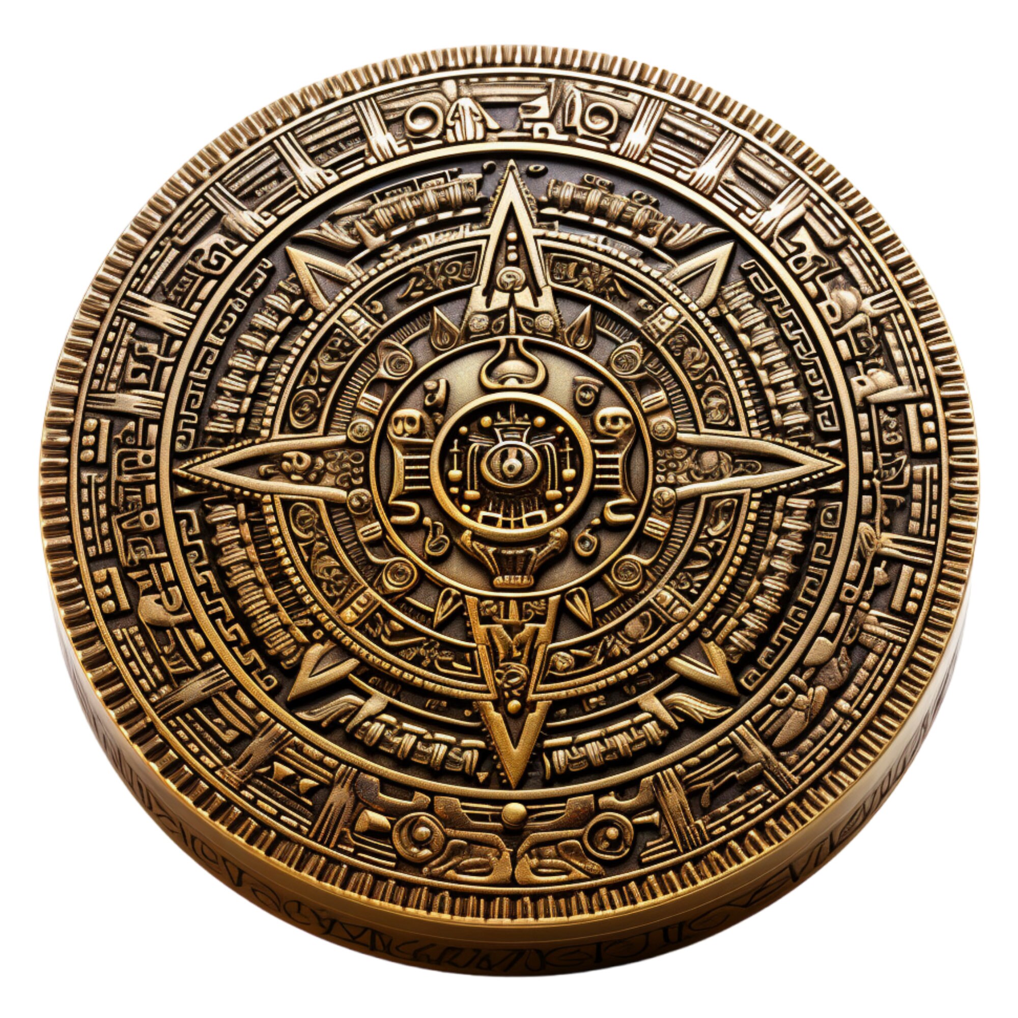 Aztec Gold Coins Clipart Bundle PNG Format for Personal & - Etsy