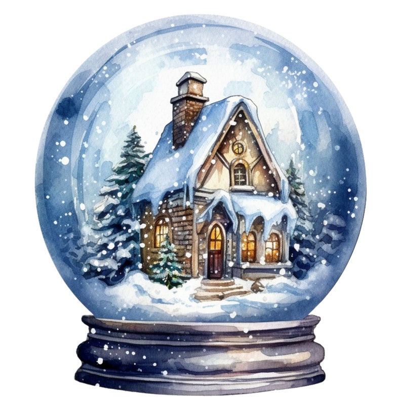 Snow Globe Clipart Collection PNG Snow Globe Clipart Instant - Etsy
