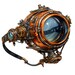 Steampunk Monocle Clipart Bundle, PNG Clipart, Mechanical Eyewear Art ...