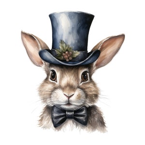 Paquete Dapper Bunny Clipart, formato PNG, Creaciones artísticas ...