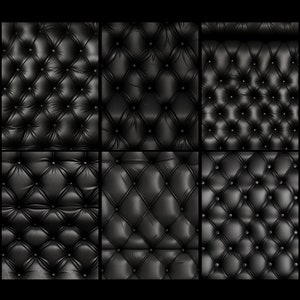 Black Leather Couch Seamless Patterns Bundle, High-resolution 400 DPI ...