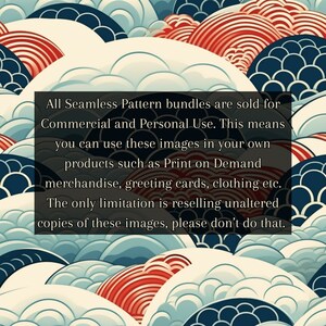 Japanese Waves Papercraft Inspired Seamless Patterns Bundle, High ...