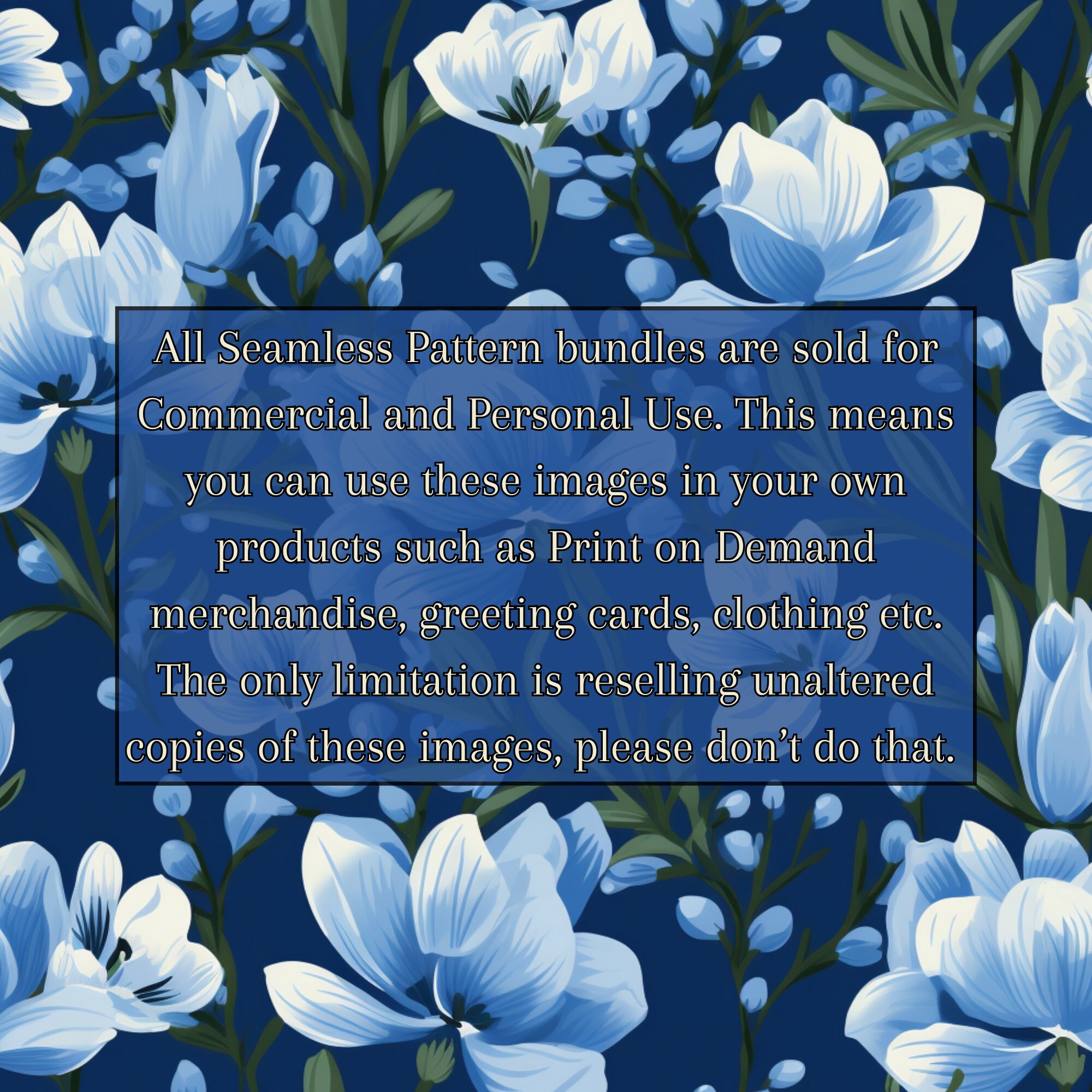 Bluebonnet Seamless Patterns Bundle, Rich 400 DPI, 10x10 Inch Floral ...