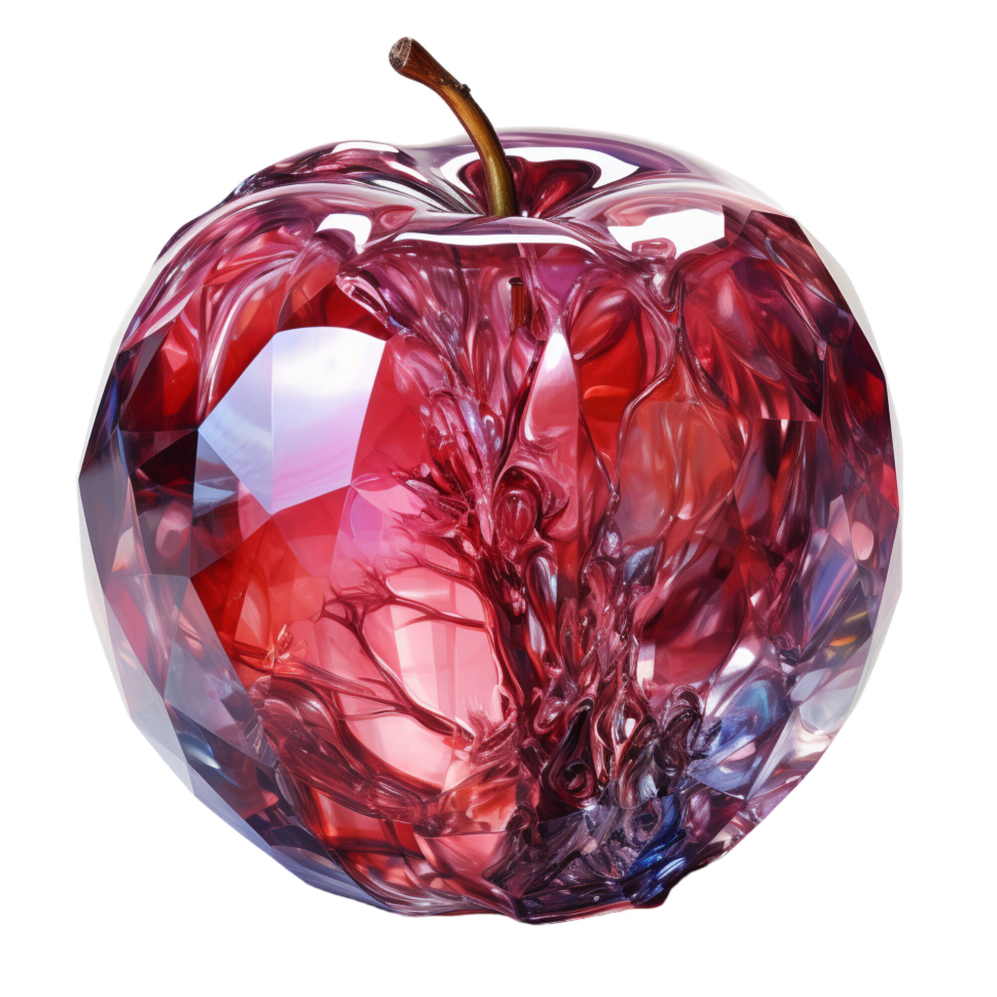 Crystal Apple Clipart Bundle, PNG, Ideal for Digital Art, Junk Journals ...