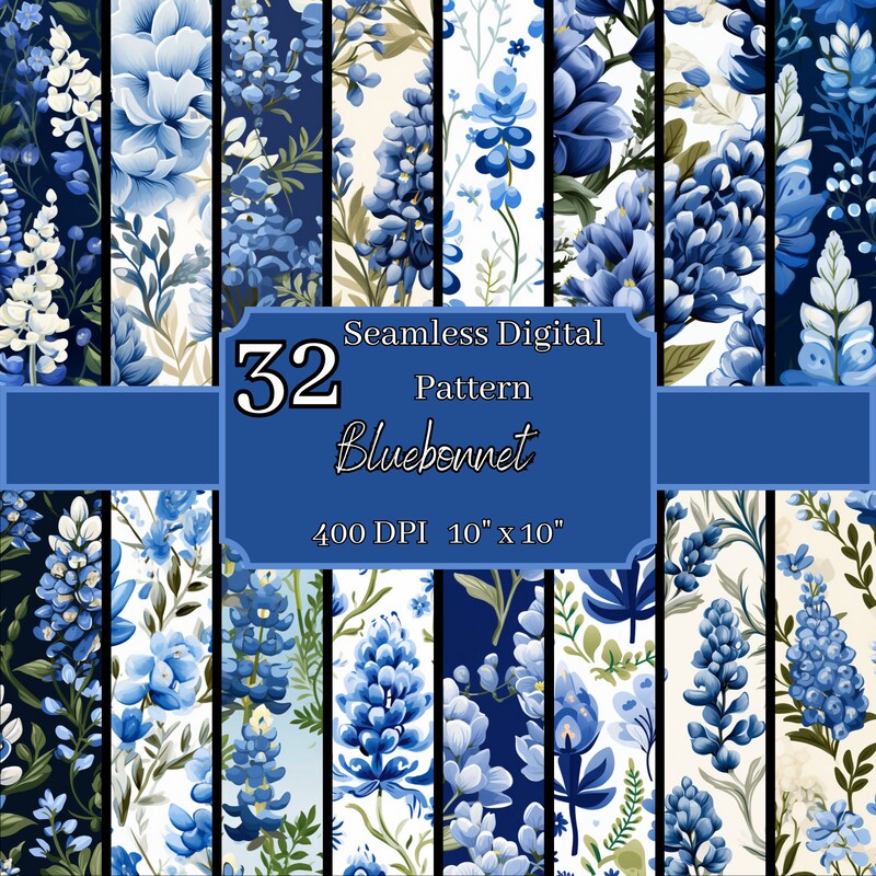 Bluebonnet Fabric - Etsy