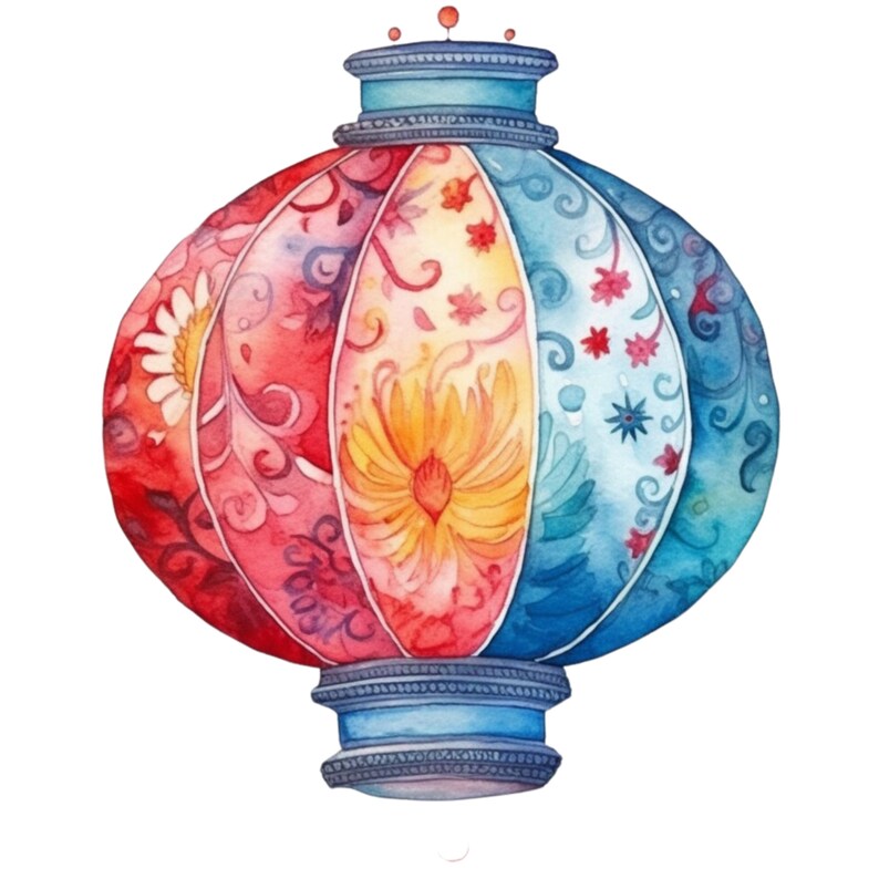 Paper Lantern Clipart Collection PNG Graphics Perfect for DIY Projects ...