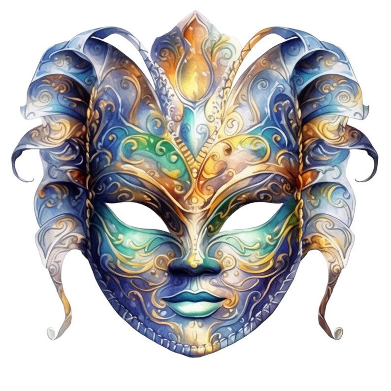 Masquerade Mask Clipart Collection PNG, Transparent Background, Perfect ...