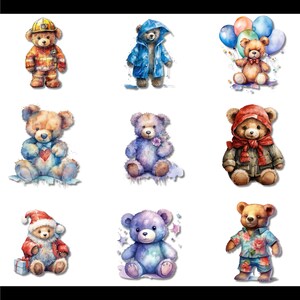 Teddy Bear Themed Mega Bundle: Over 500 High-resolution Images, 400 DPI ...