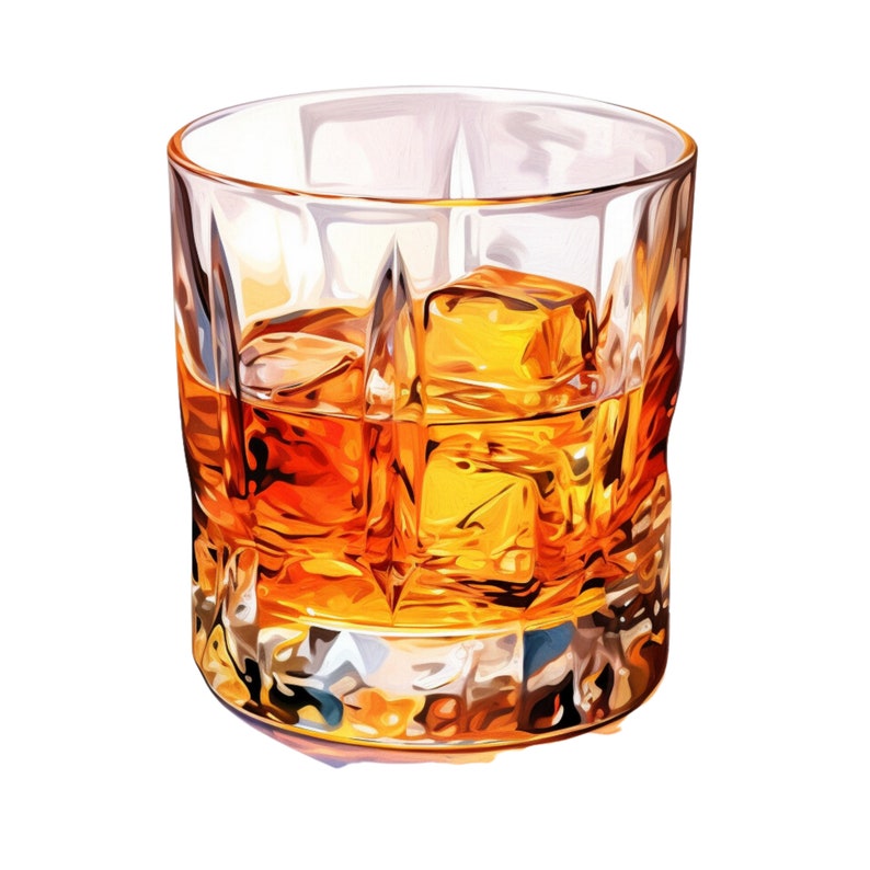 Whiskey Glass Clipart Set High-resolution PNG Whiskey Glass - Etsy