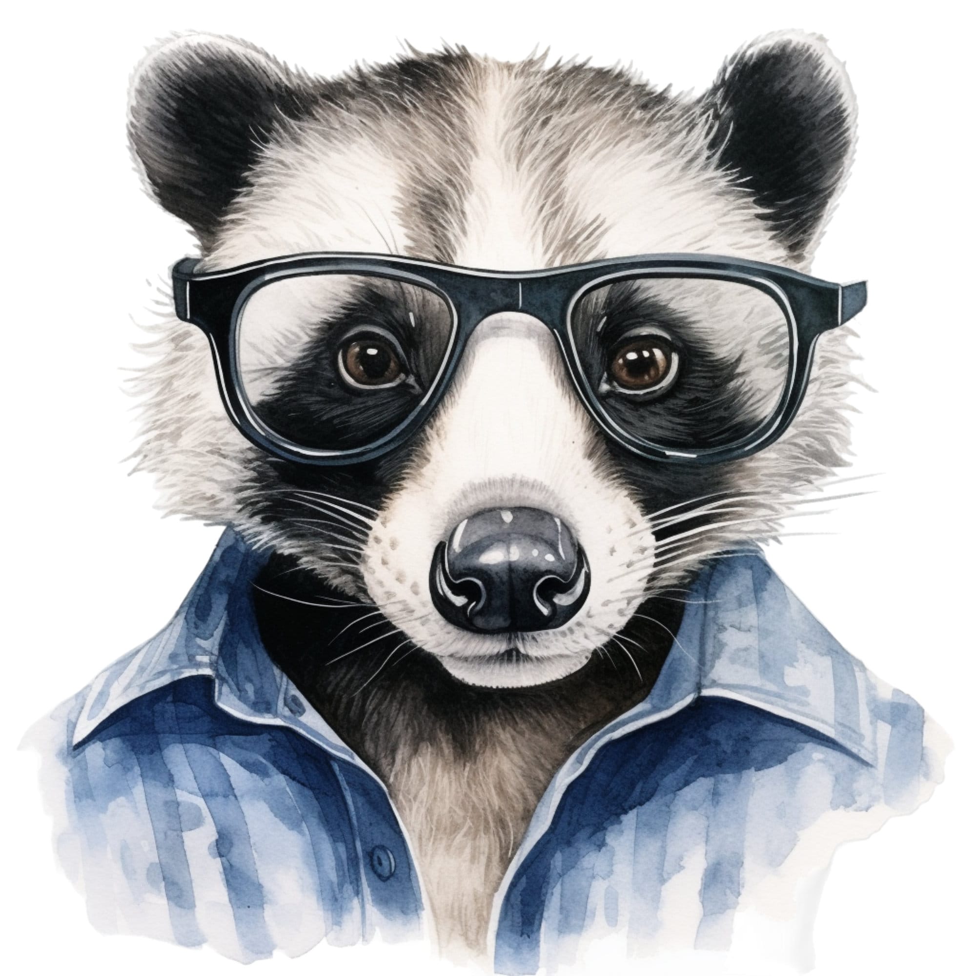 Smart Badger Clipart Bundle, PNG Format, Artistic Creations, Junk ...