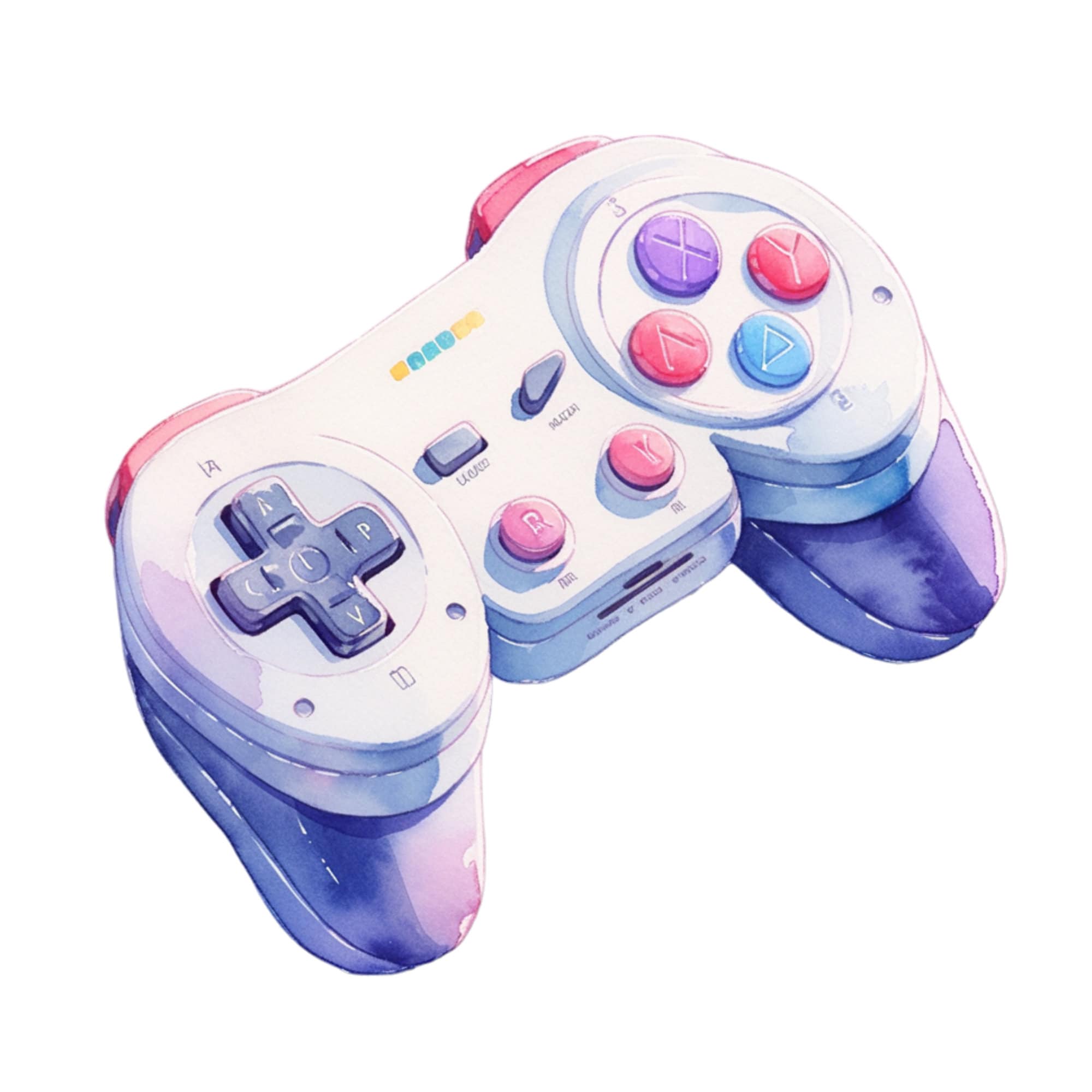 Retro Game Controller Clipart Bundle PNG Format Artistic - Etsy