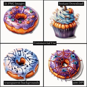 Dessert Clipart Spooky Halloween Dessert Clipart PNG, Halloween Dessert ...
