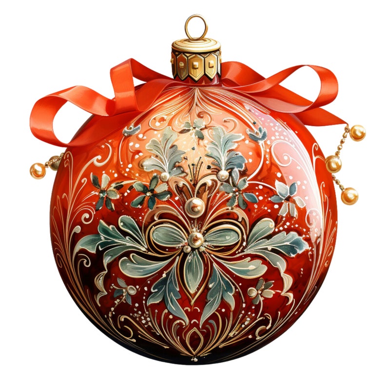 Christmas Bauble Clipart Bundle PNG Files for Personal and - Etsy