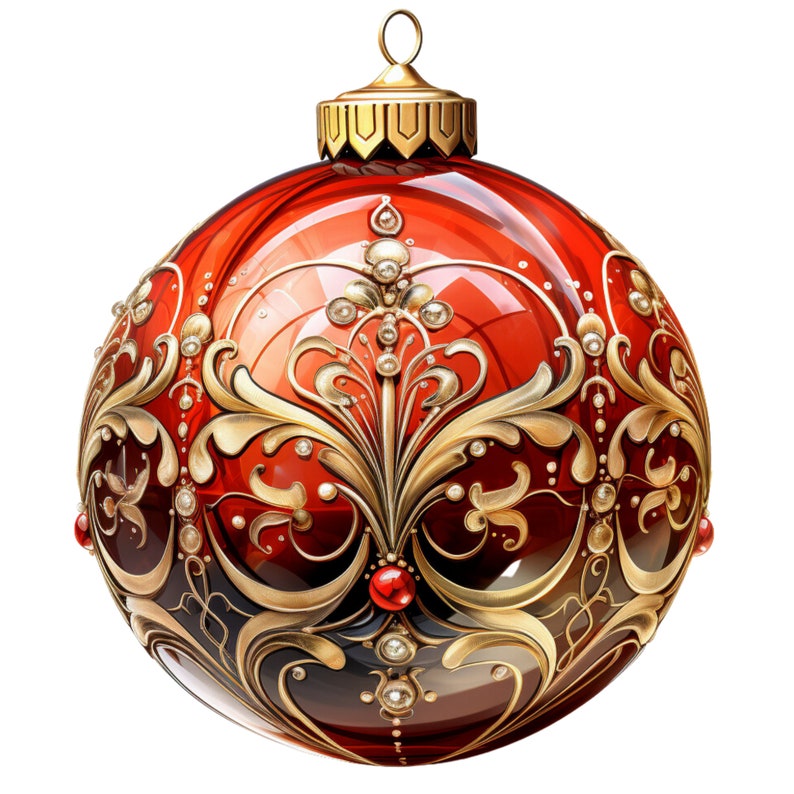 Christmas Bauble Clipart Bundle PNG Files for Personal and - Etsy