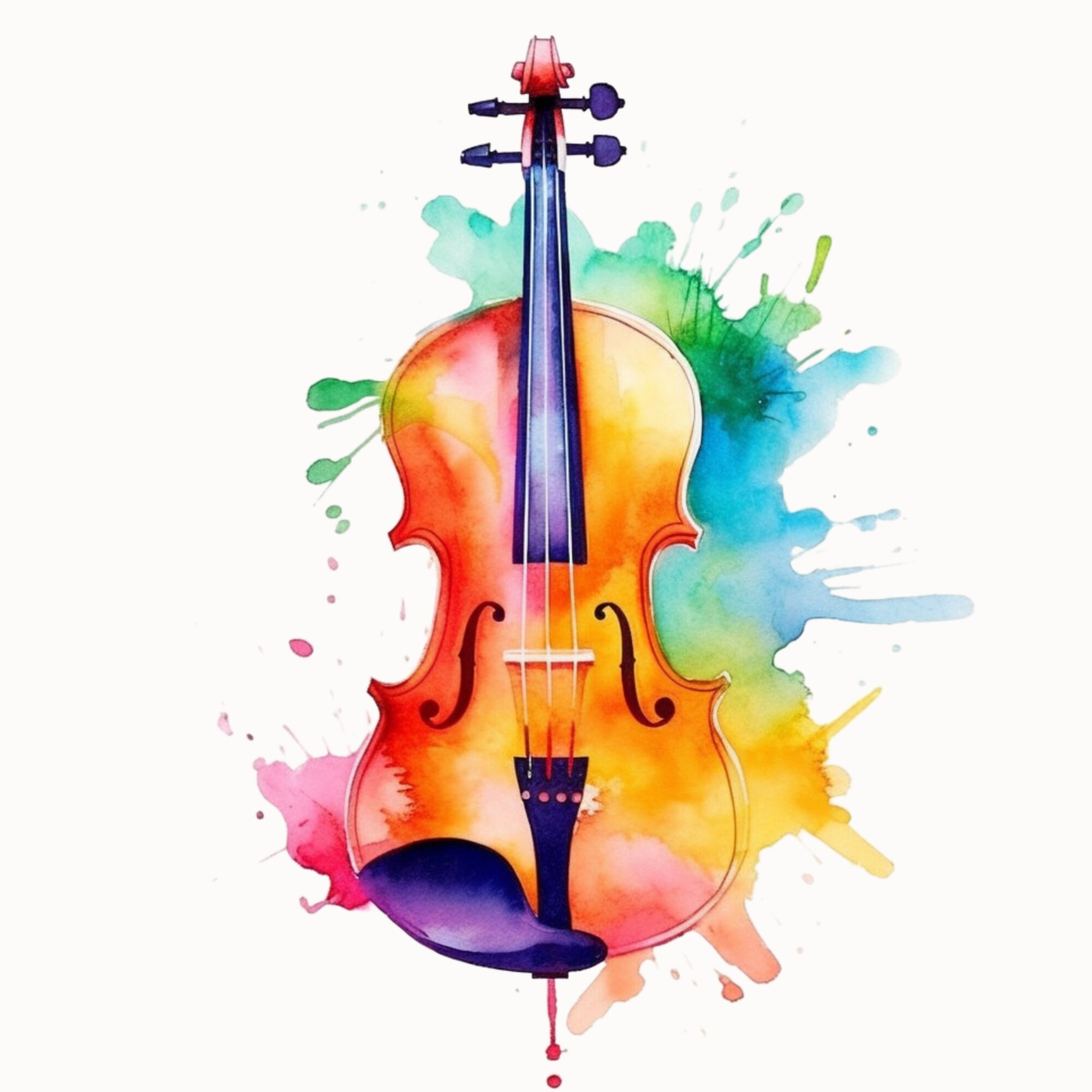 Violin Clipart Bundle Collection Elegant String Instruments PNG, Violin ...