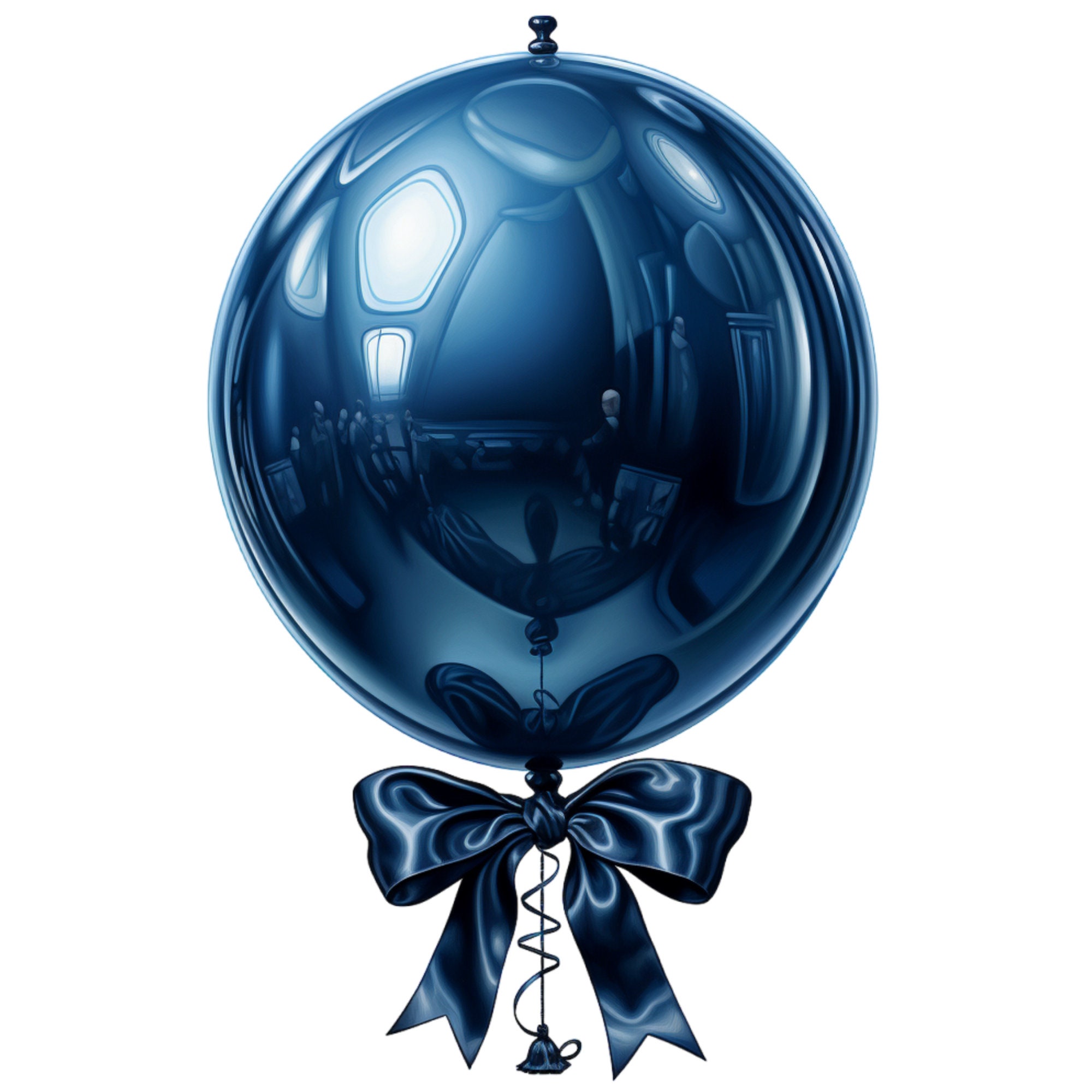 Navy Blue Balloon PNG Clipart Bundle for Personal & - Etsy