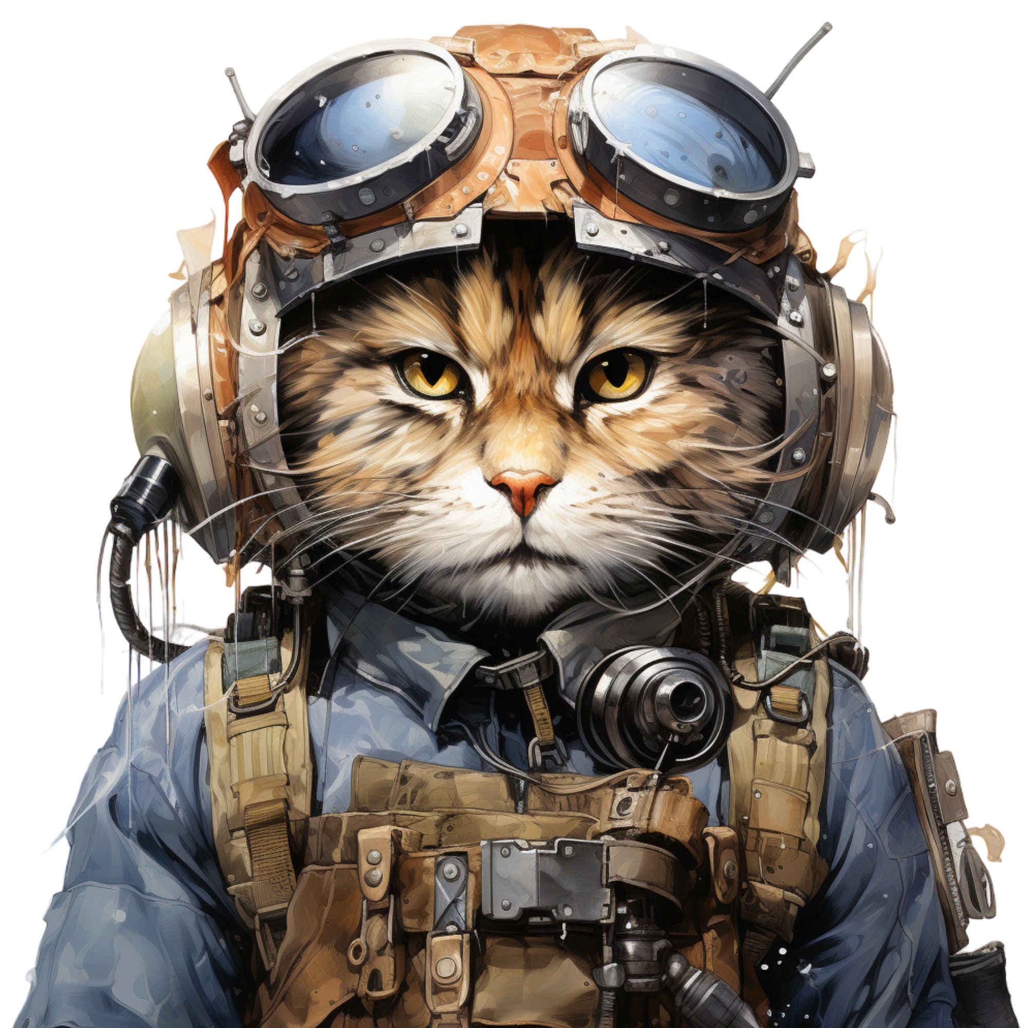 Kitten Pilot PNG Clipart Bundle for Personal & Commercial Use Ideal for ...