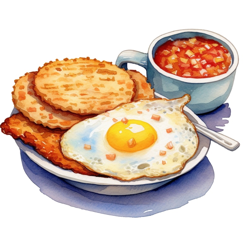 Breakfast Food Clipart Bundle PNG Files for Personal and - Etsy