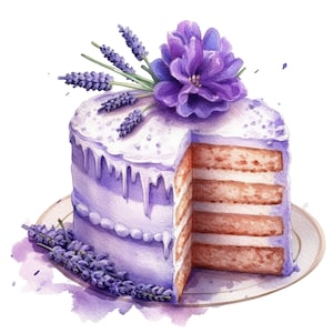 Lavender Themed Clipart PNG Lavender Clipart Instant Download Lavender ...