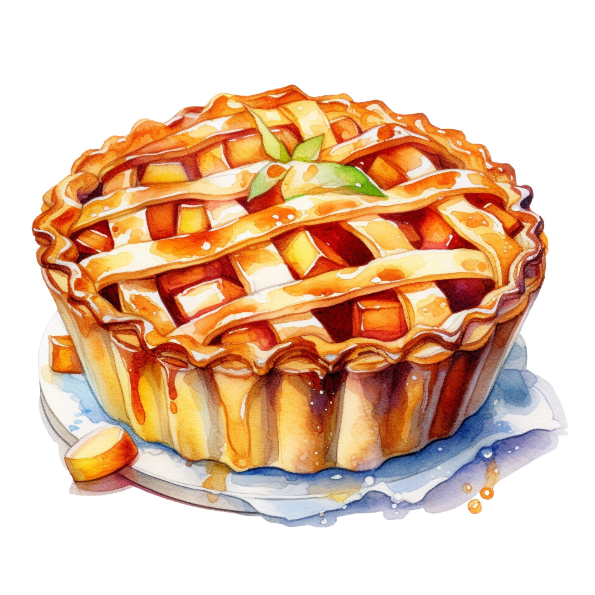 Apple Pie Clipart Collection PNG Graphics for DIY Projects - Etsy
