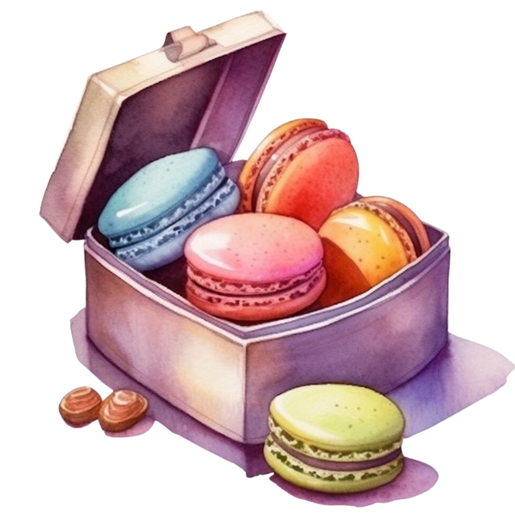 Macarons Clipart Bundle High-quality PNG Files Instant - Etsy