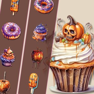 Dessert Clipart Spooky Halloween Dessert Clipart PNG, Halloween Dessert ...