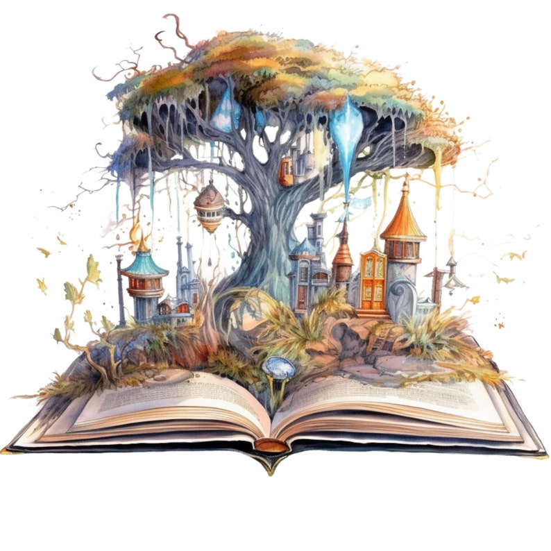 Magic Book Clipart Collection High-resolution PNG Enchanting - Etsy