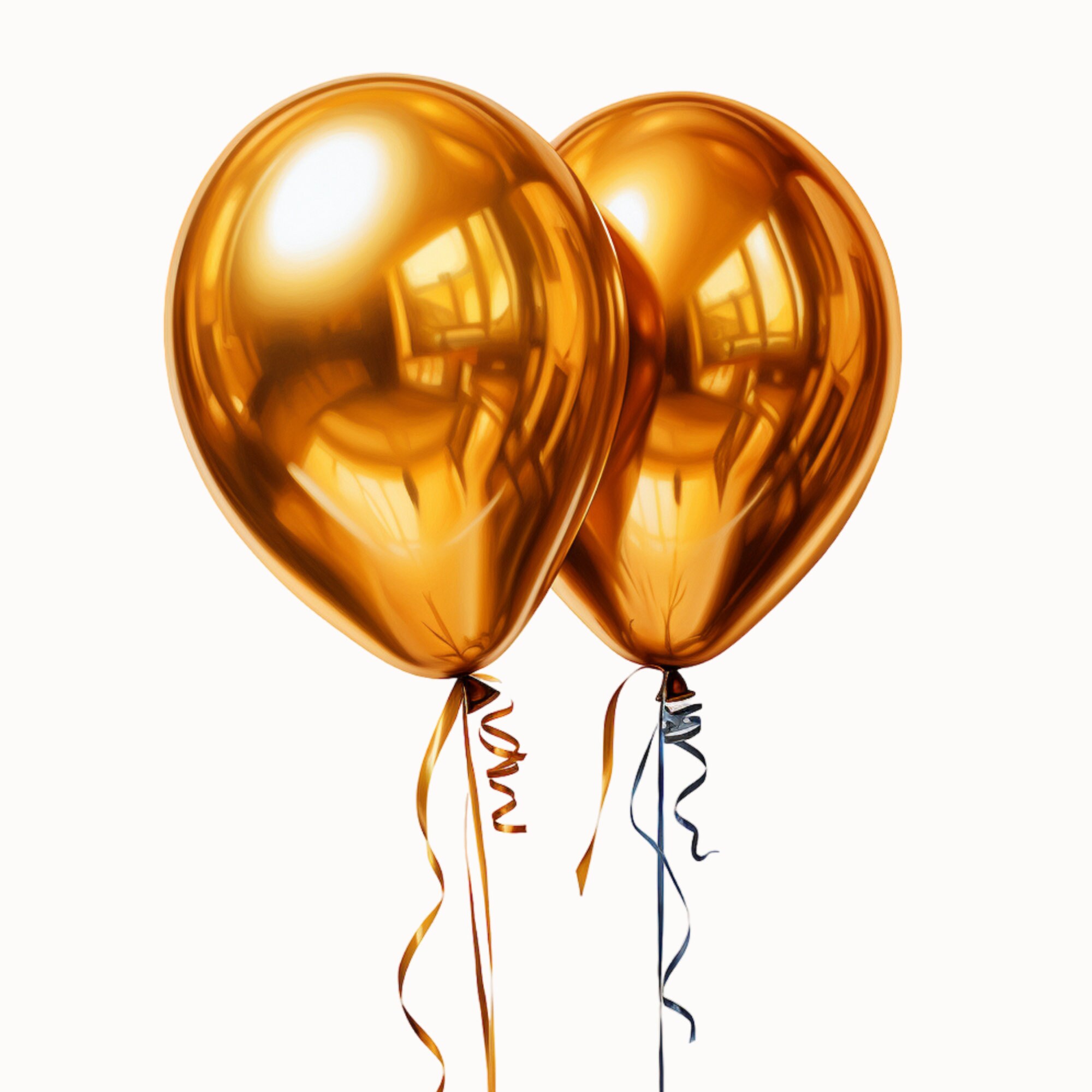 Gold Balloon PNG Clipart Bundle for Personal & Commercial - Etsy