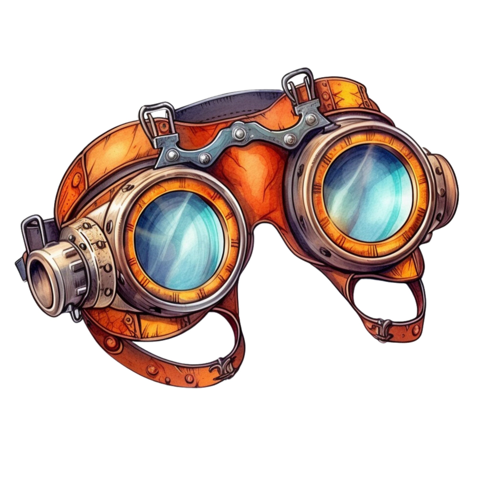 Steampunk Goggle Clipart Bundle High-resolution PNG Files - Etsy