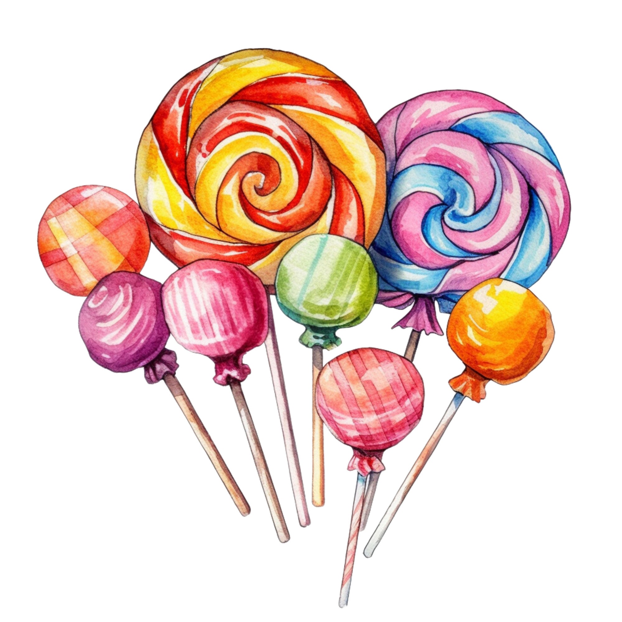 Candy Clipart Collection PNG Graphics Perfect for DIY - Etsy