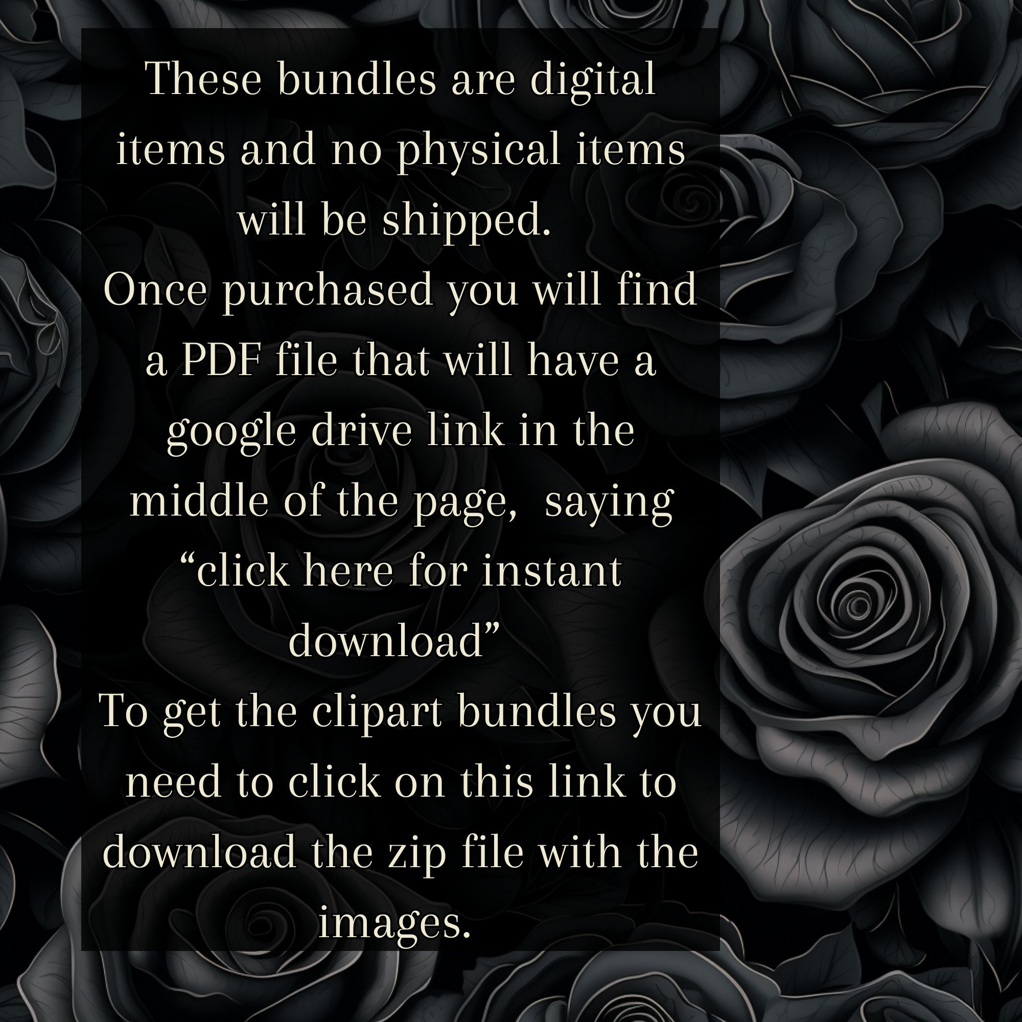 Black Rose Seamless Patterns Bundle Elegant 400 DPI 10x10 - Etsy